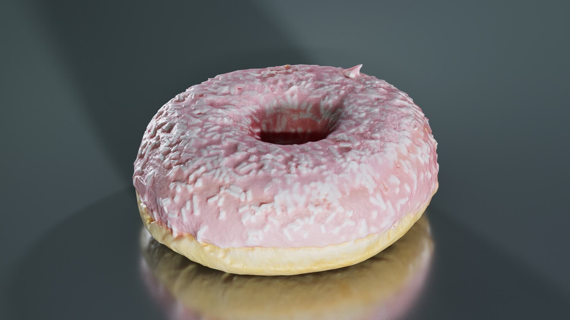 Sprinkle Donut - 3D Model by Polygonal Miniatures