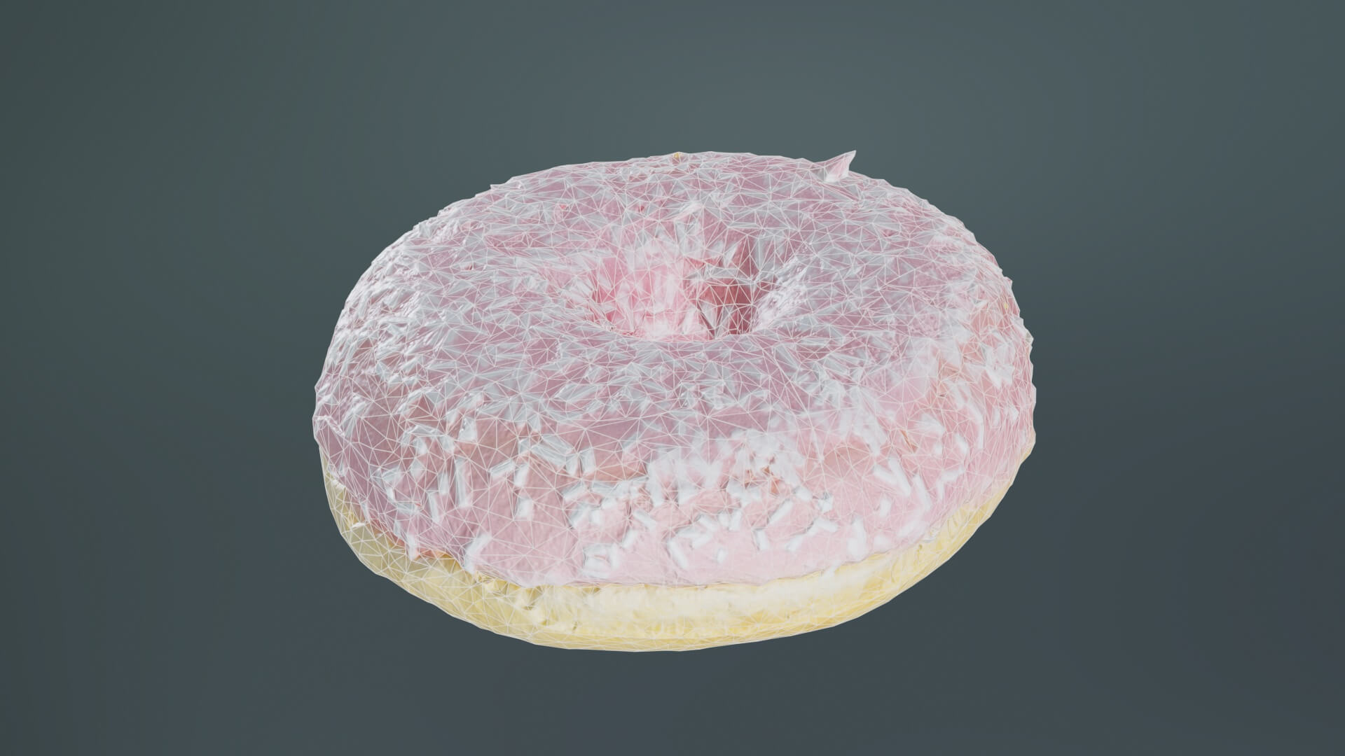 Sprinkle Donut - 3D Model by Polygonal Miniatures