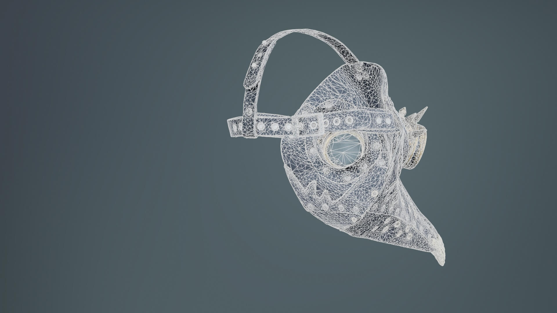 Steam Punk Bird Snout - 3D Model by Polygonal Miniatures