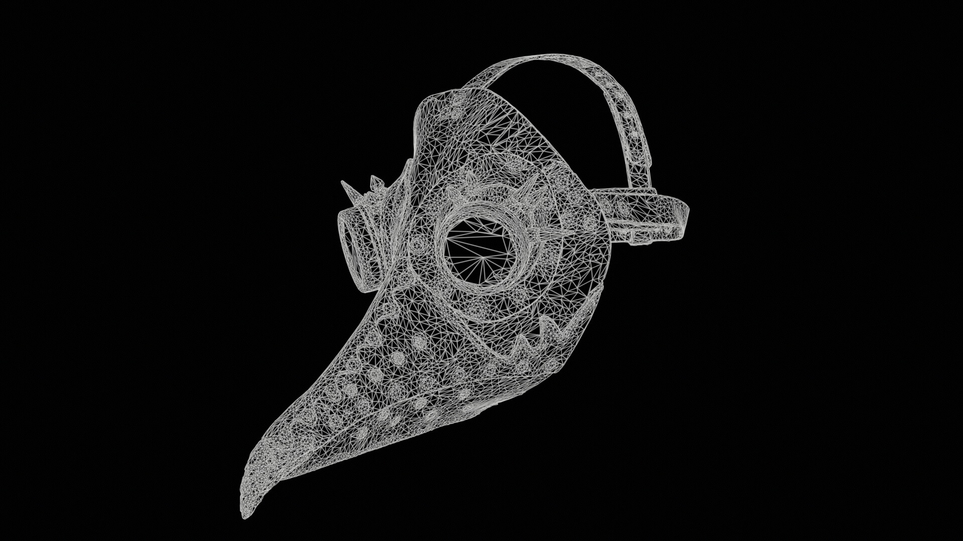 Steam Punk Bird Snout - 3D Model by Polygonal Miniatures