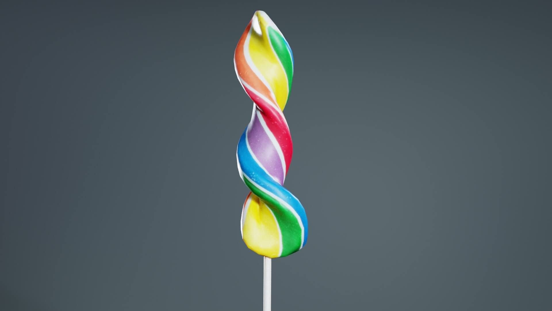 Stick Candy Lolly - 3D Model by Polygonal Miniatures
