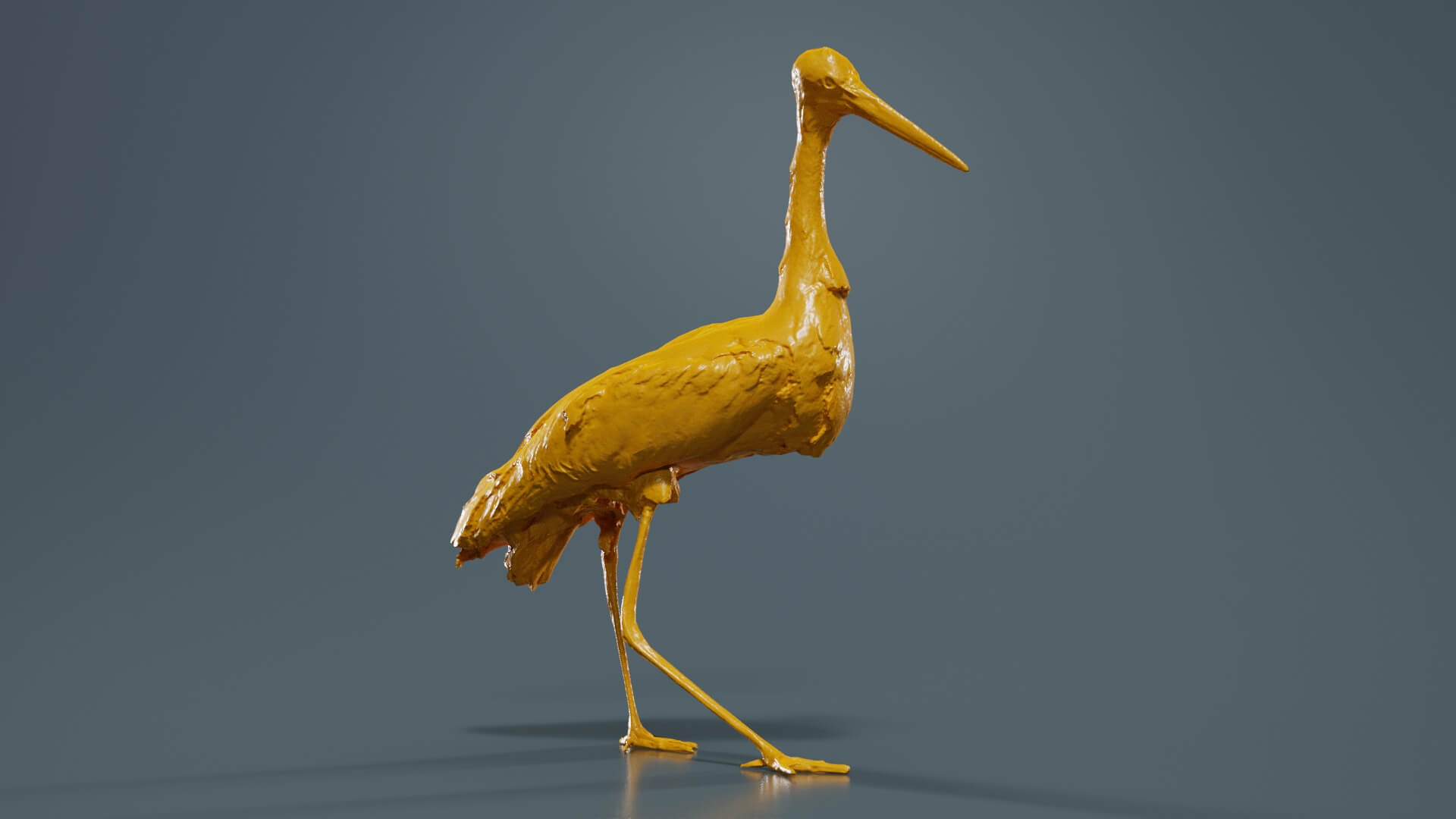 Stork Ciconiidae Ciconiiformes - 3D Model by Polygonal Miniatures