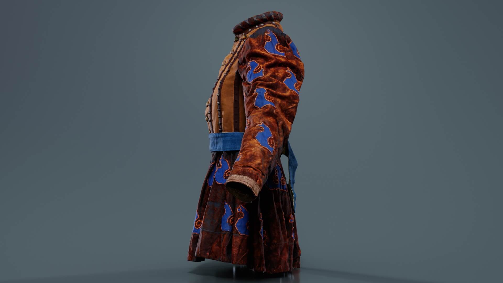 Strap Medieval Costume - 3D Model by Polygonal Miniatures