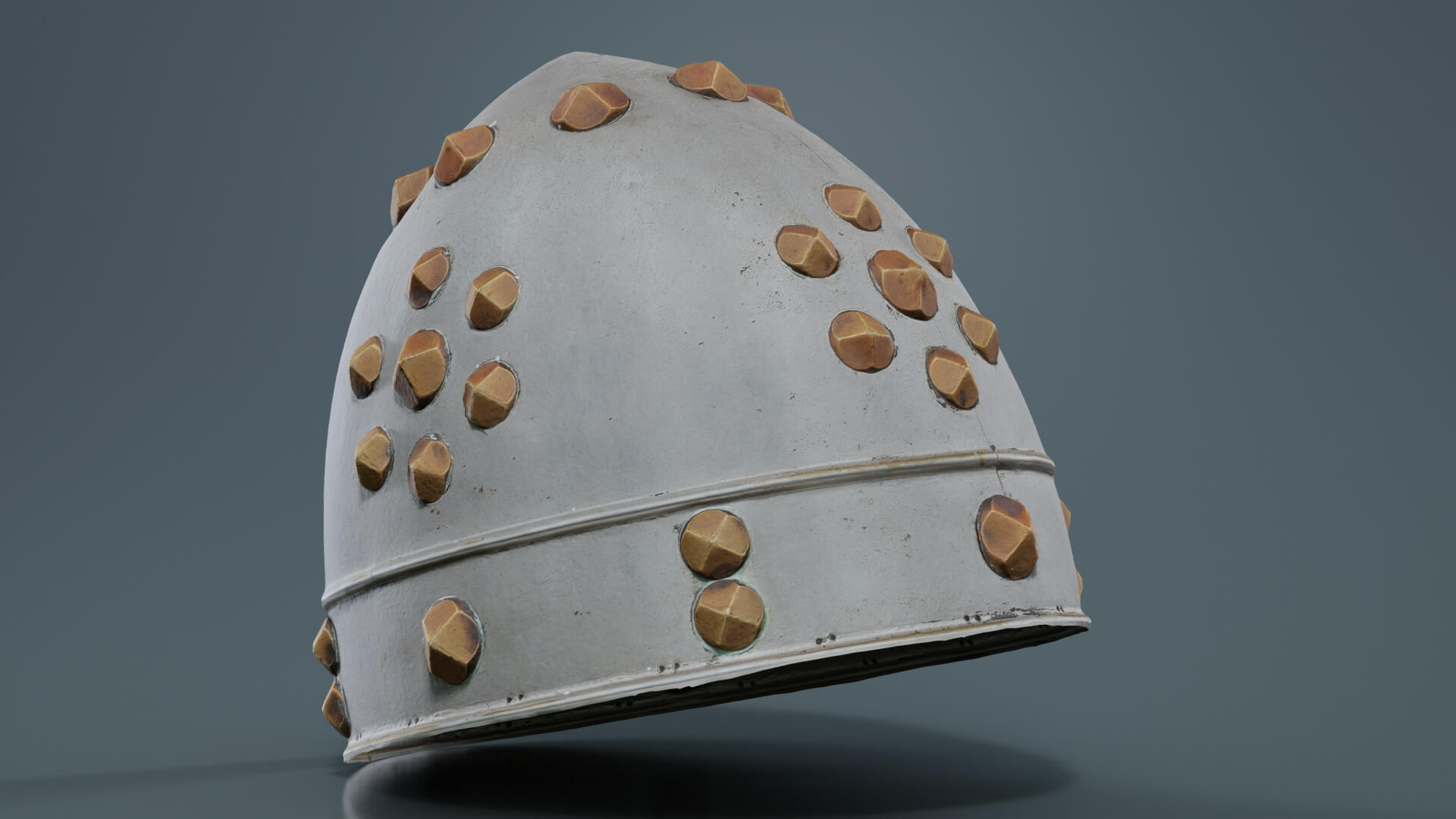 Studs Helmet - 3D Model by Polygonal Miniatures