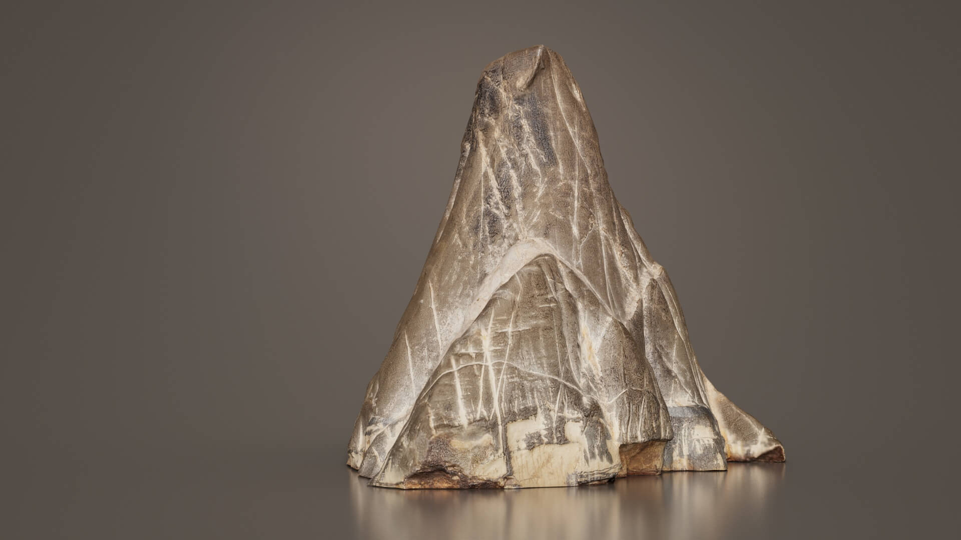 Suiseki Rock 01 - 3D Model by Polygonal Miniatures