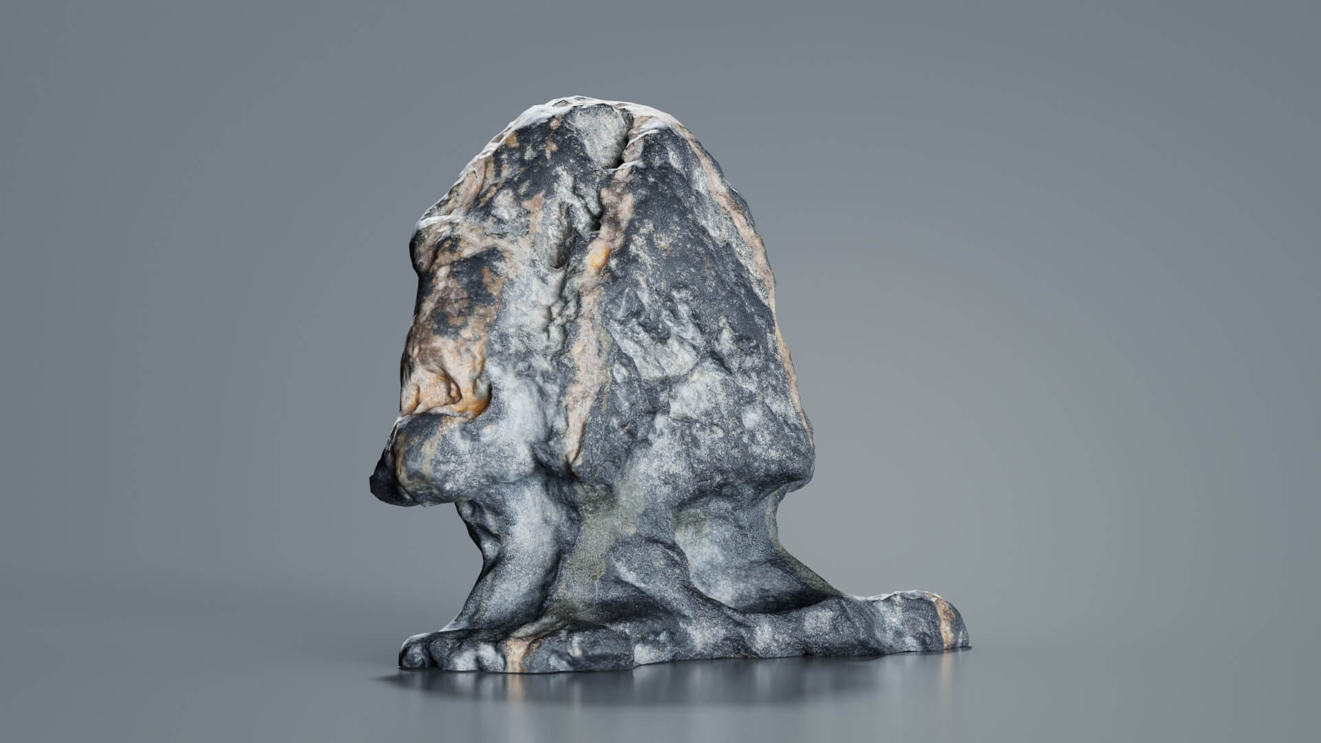 Suiseki Rock 03 - 3D Model by Polygonal Miniatures