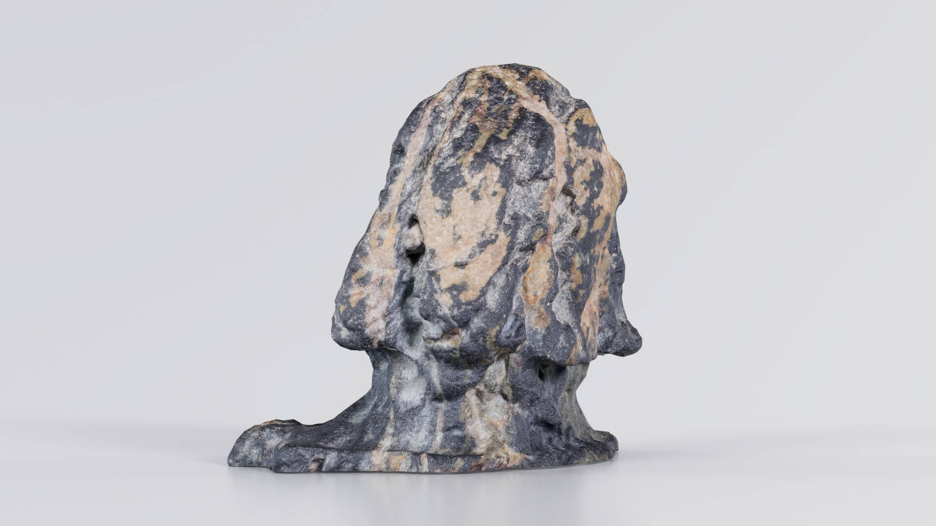 Suiseki Rock 03 - 3D Model by Polygonal Miniatures