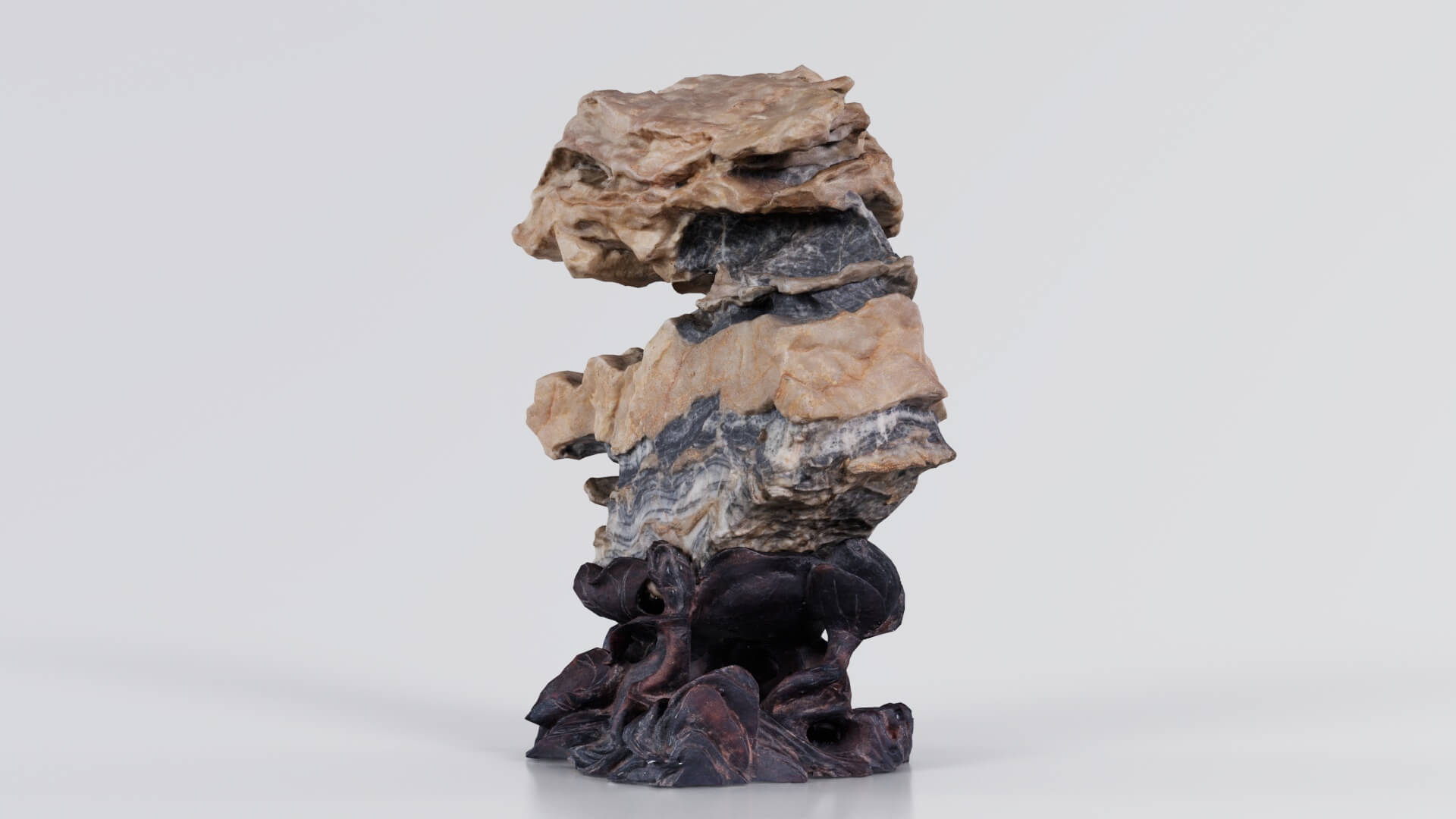 Suiseki Rock 09 - 3D Model by Polygonal Miniatures