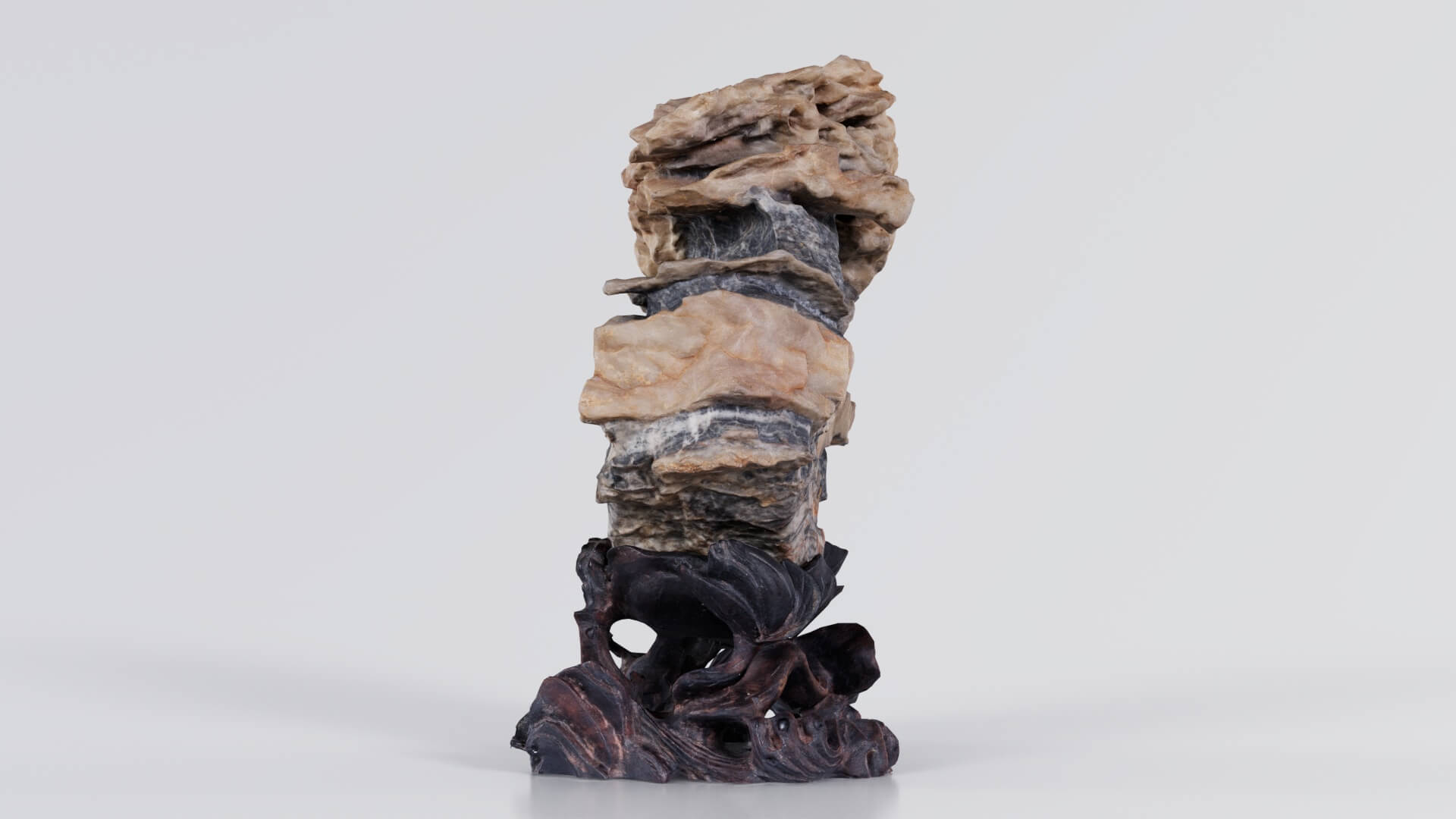 Suiseki Rock 09 - 3D Model by Polygonal Miniatures