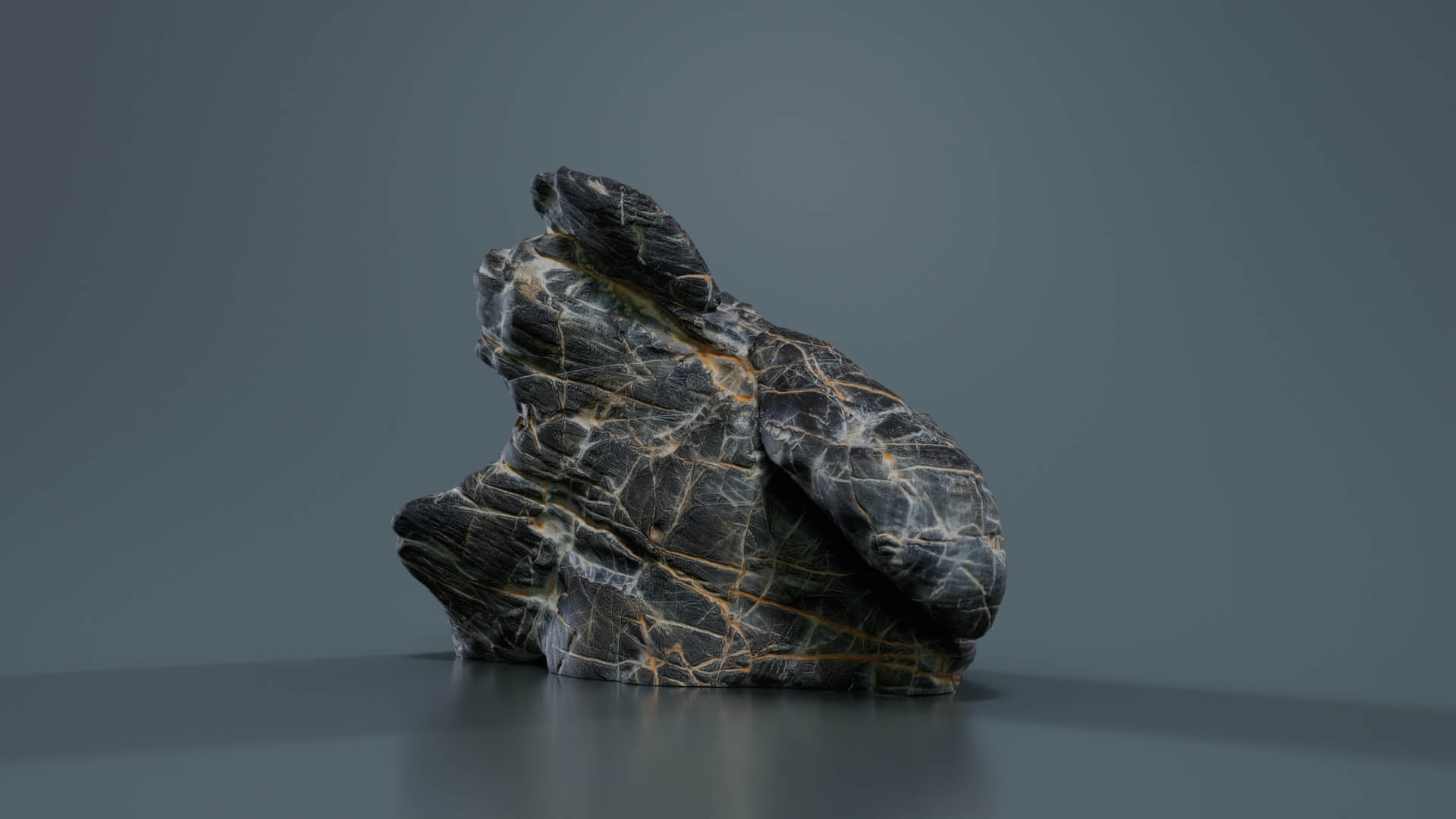 Suiseki Rock 15 - 3D Model by Polygonal Miniatures