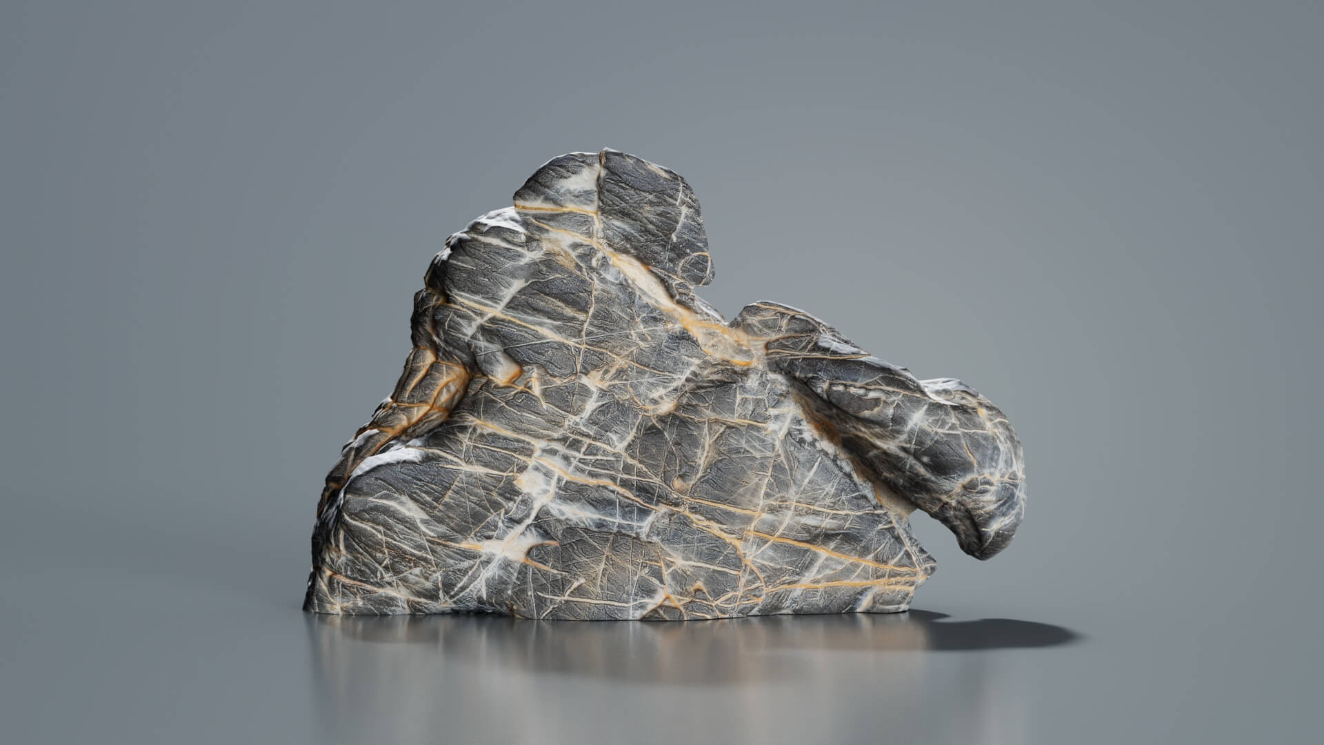 Suiseki Rock 15 - 3D Model by Polygonal Miniatures