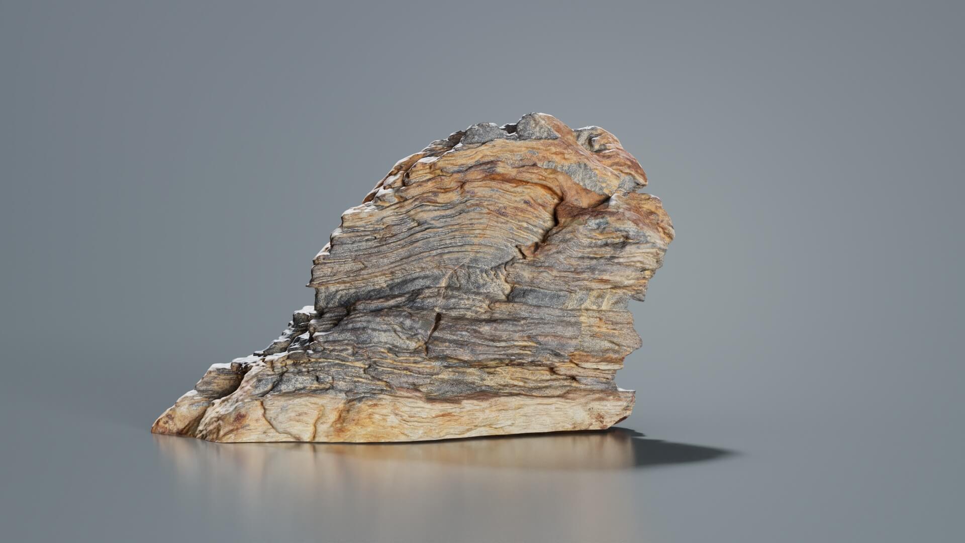 Suiseki Rock 16 - 3D Model by Polygonal Miniatures