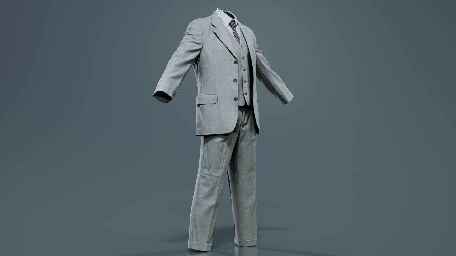 Suit B Open - 3D Model by Polygonal Miniatures