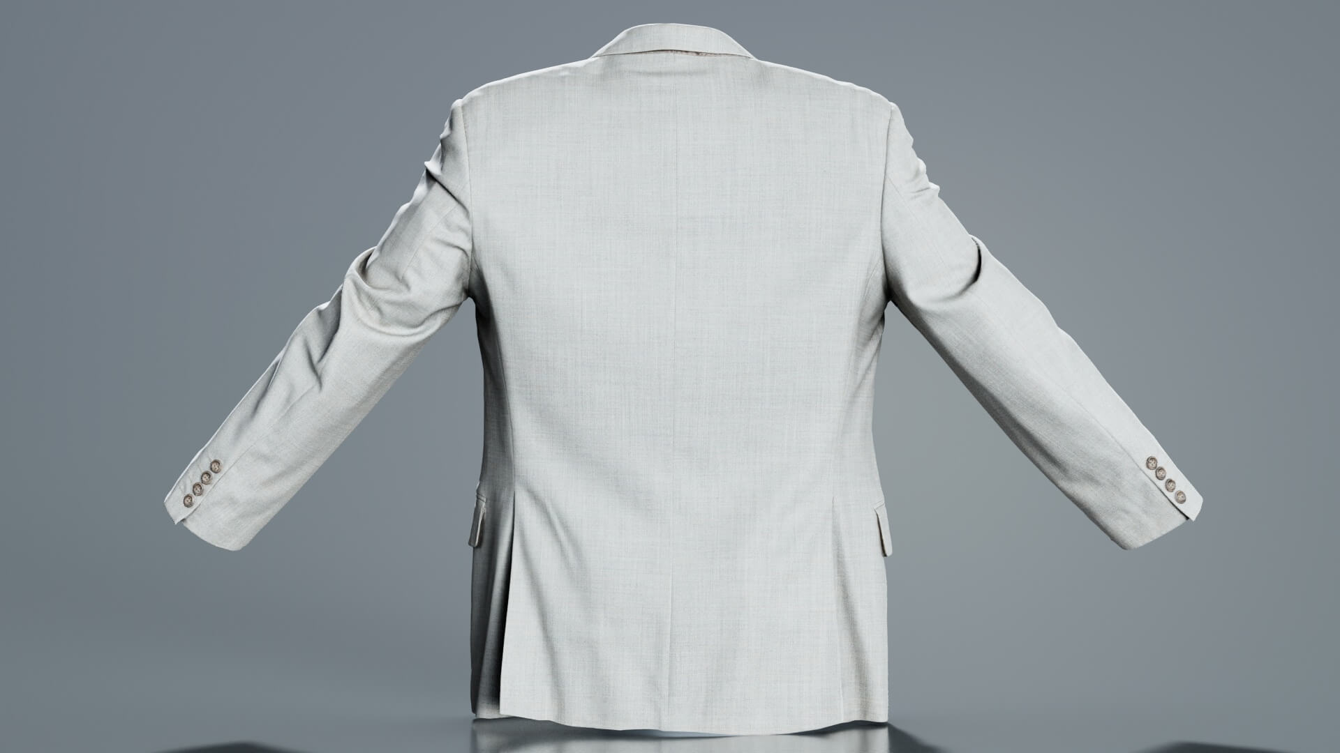 Suit B Vest Open - 3D Model by Polygonal Miniatures