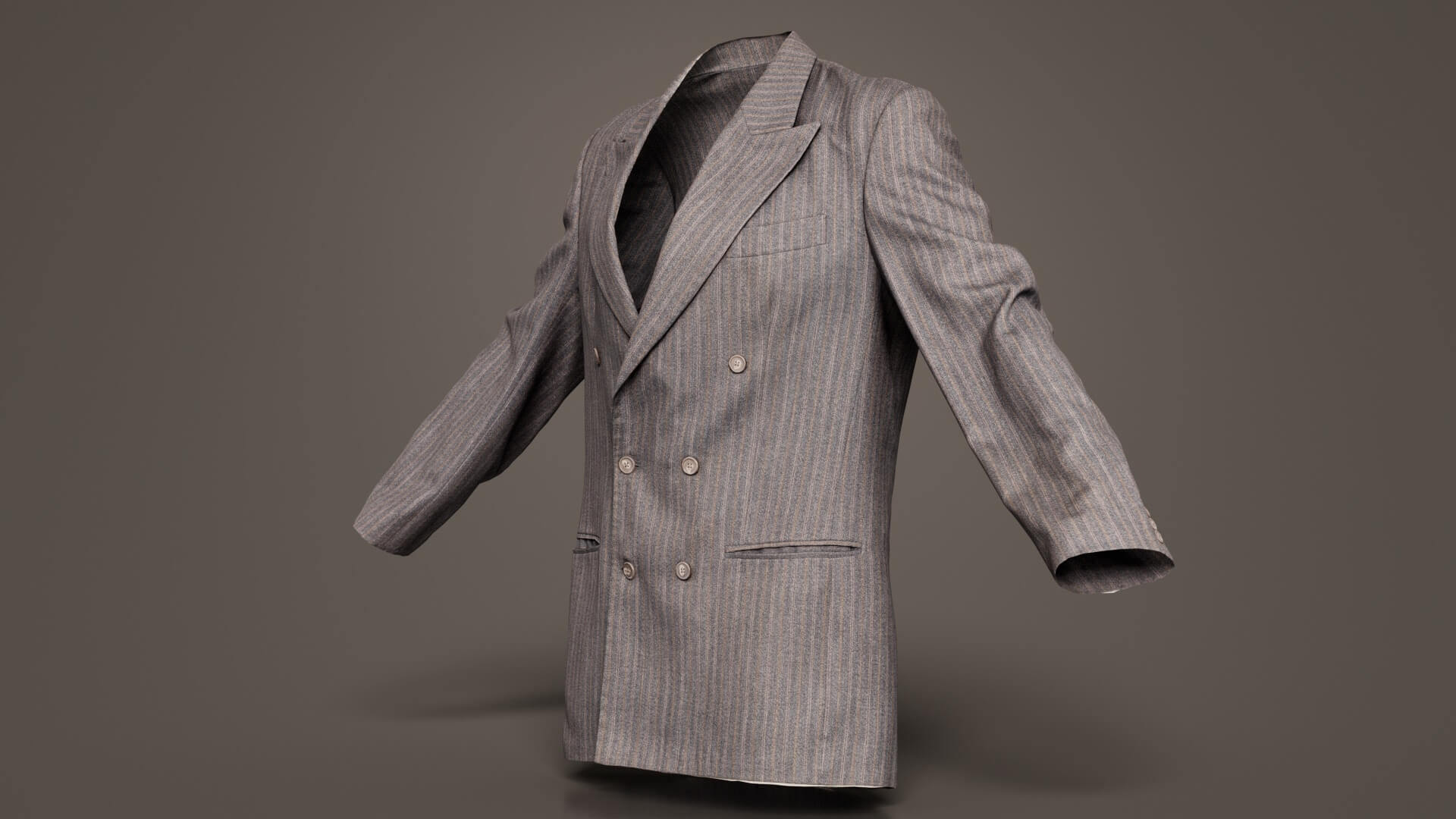 Suit E Vest Alt - 3D Model by Polygonal Miniatures