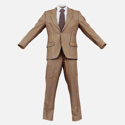 Suit F Closed - 3D Model by Polygonal Miniatures