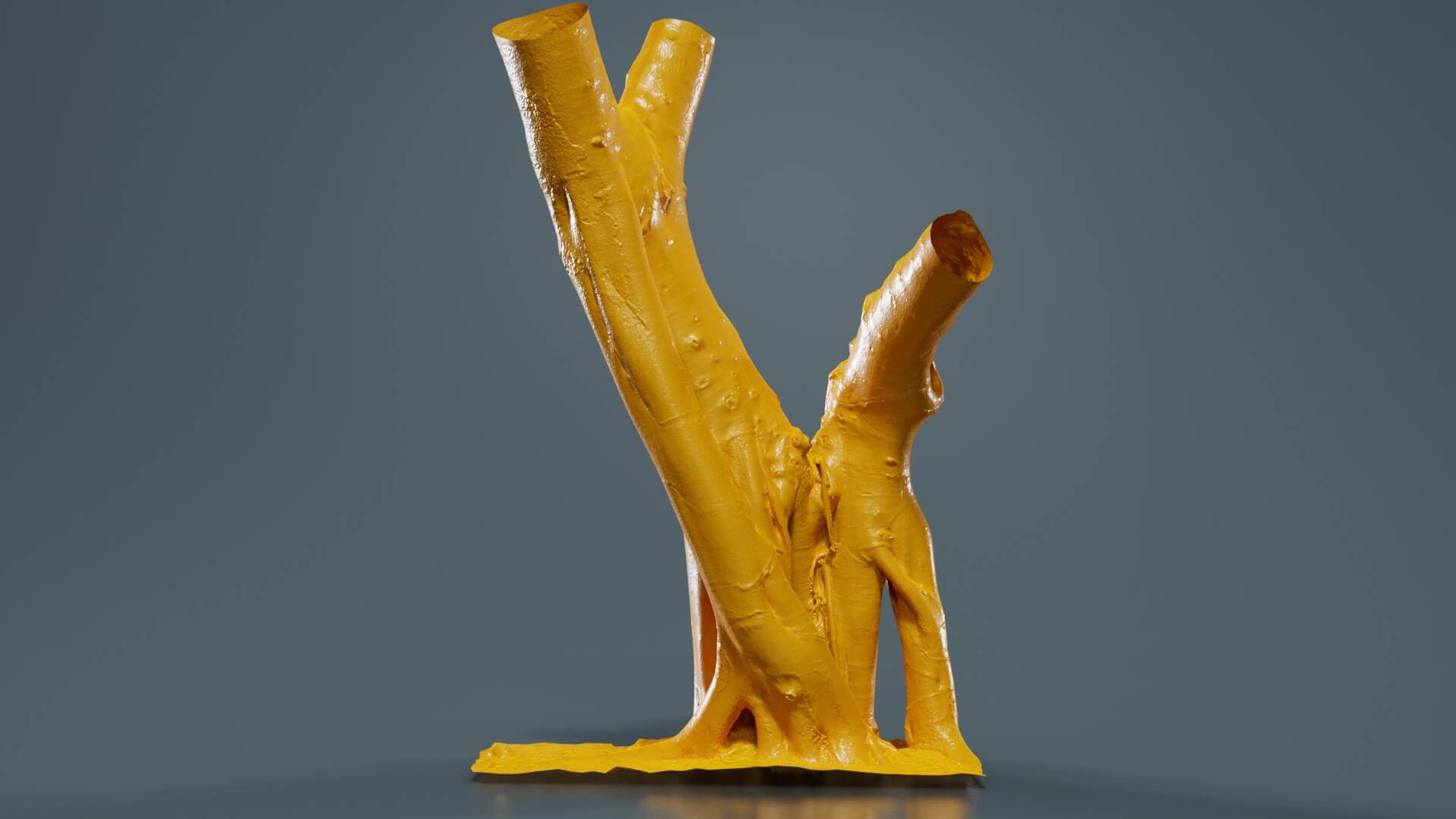 Tall Roots Tree Trunk - 3D Model by Polygonal Miniatures