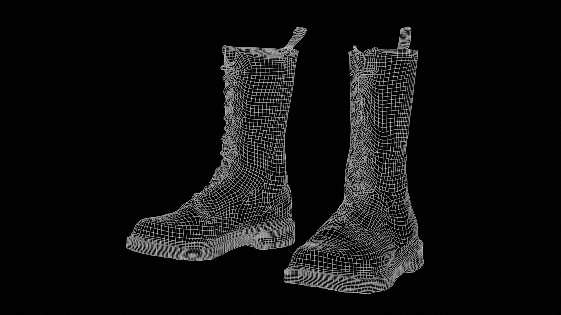 Tall Rubber Boots - 3D Model by Polygonal Miniatures