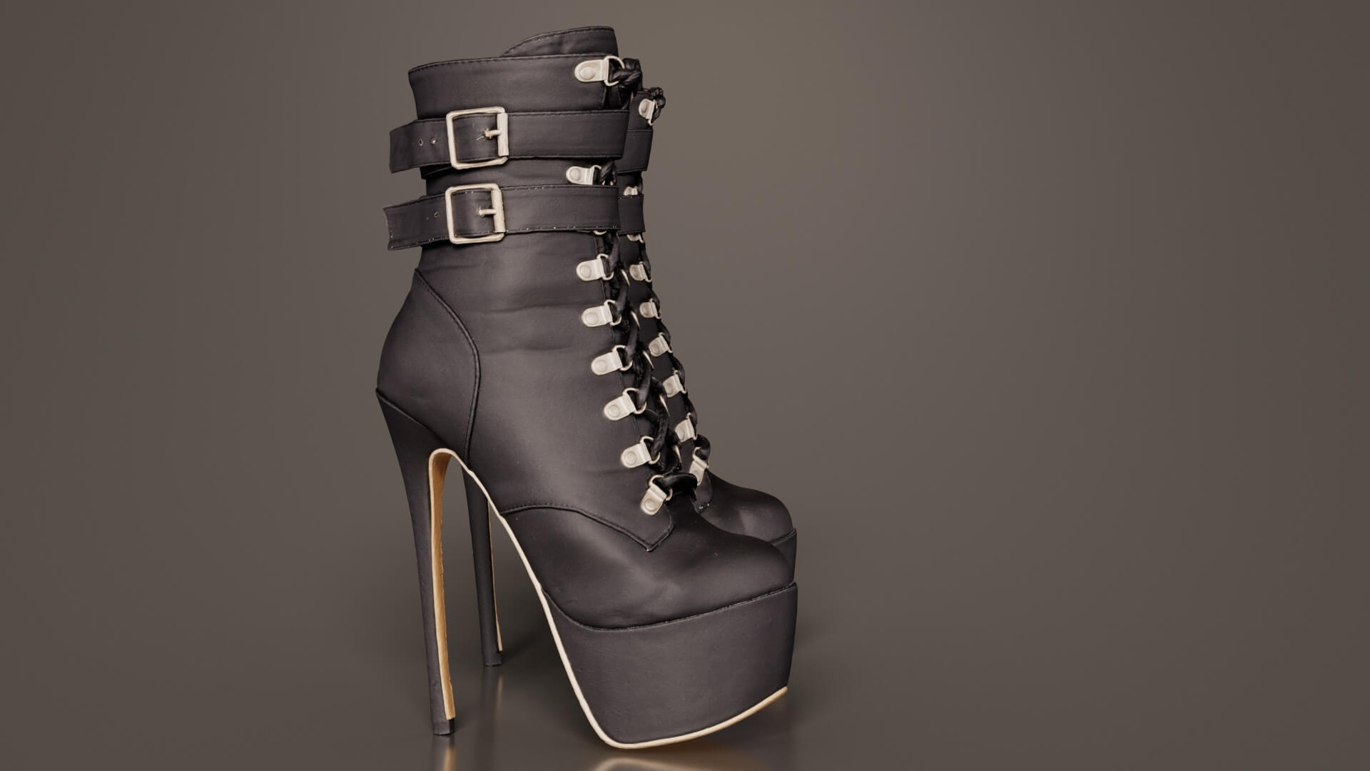 Thin Stiletto Heels - 3D Model by Polygonal Miniatures