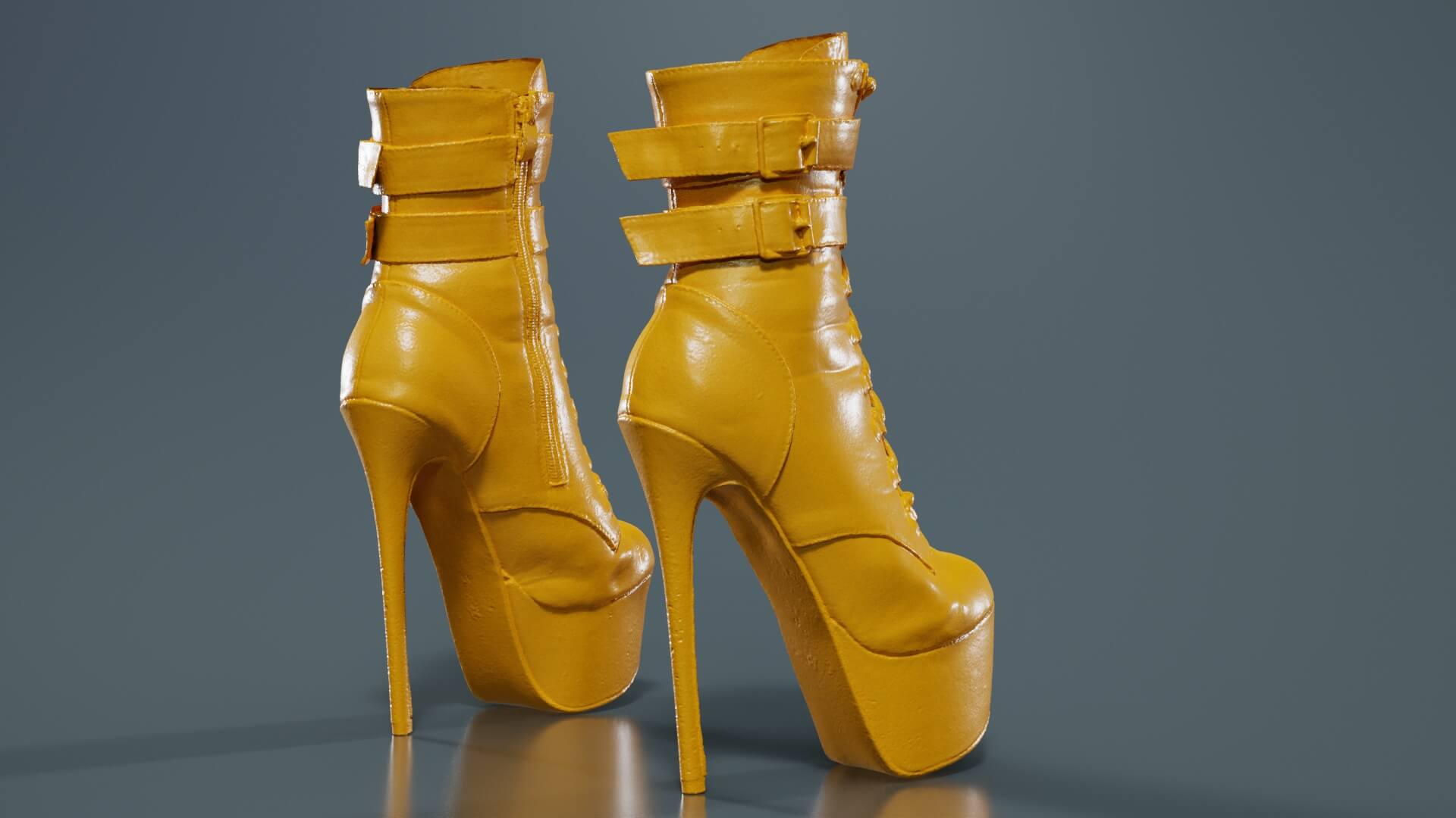Thin Stiletto Heels - 3D Model by Polygonal Miniatures