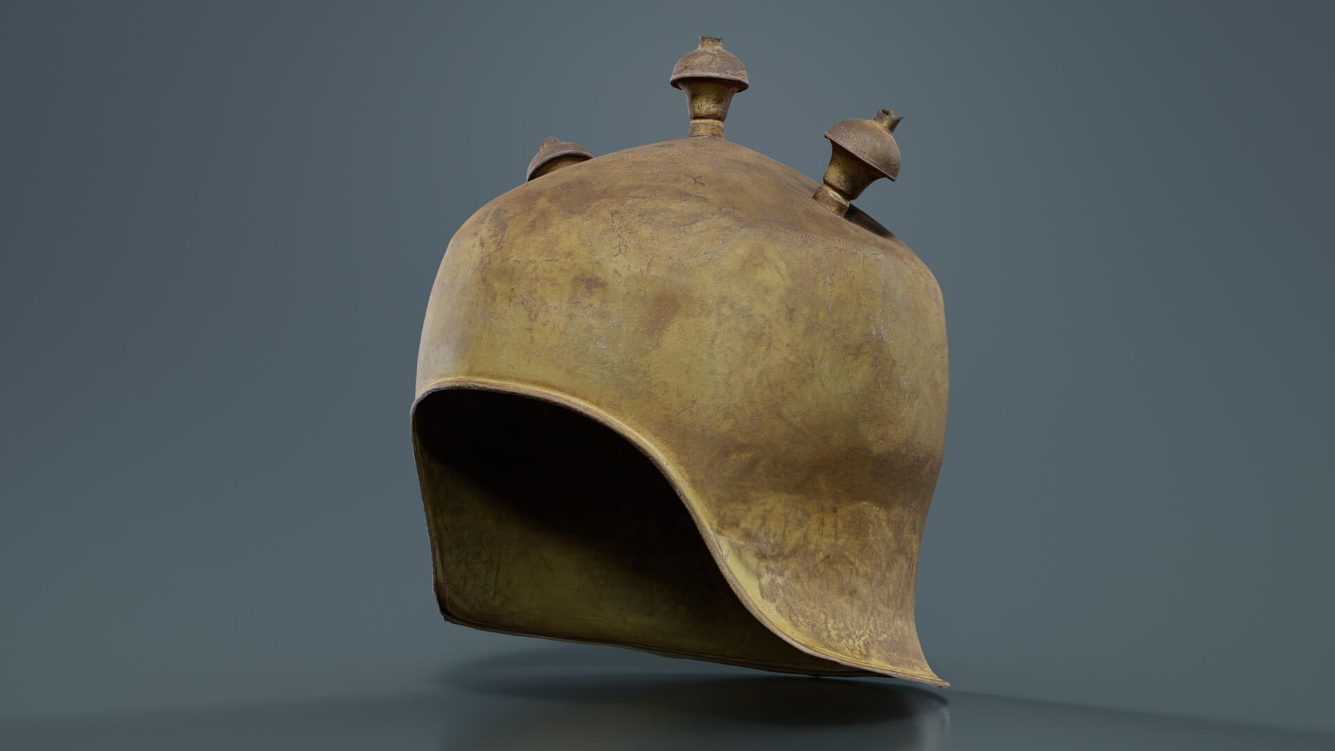 Three Spikes Helmet - 3D Model by Polygonal Miniatures