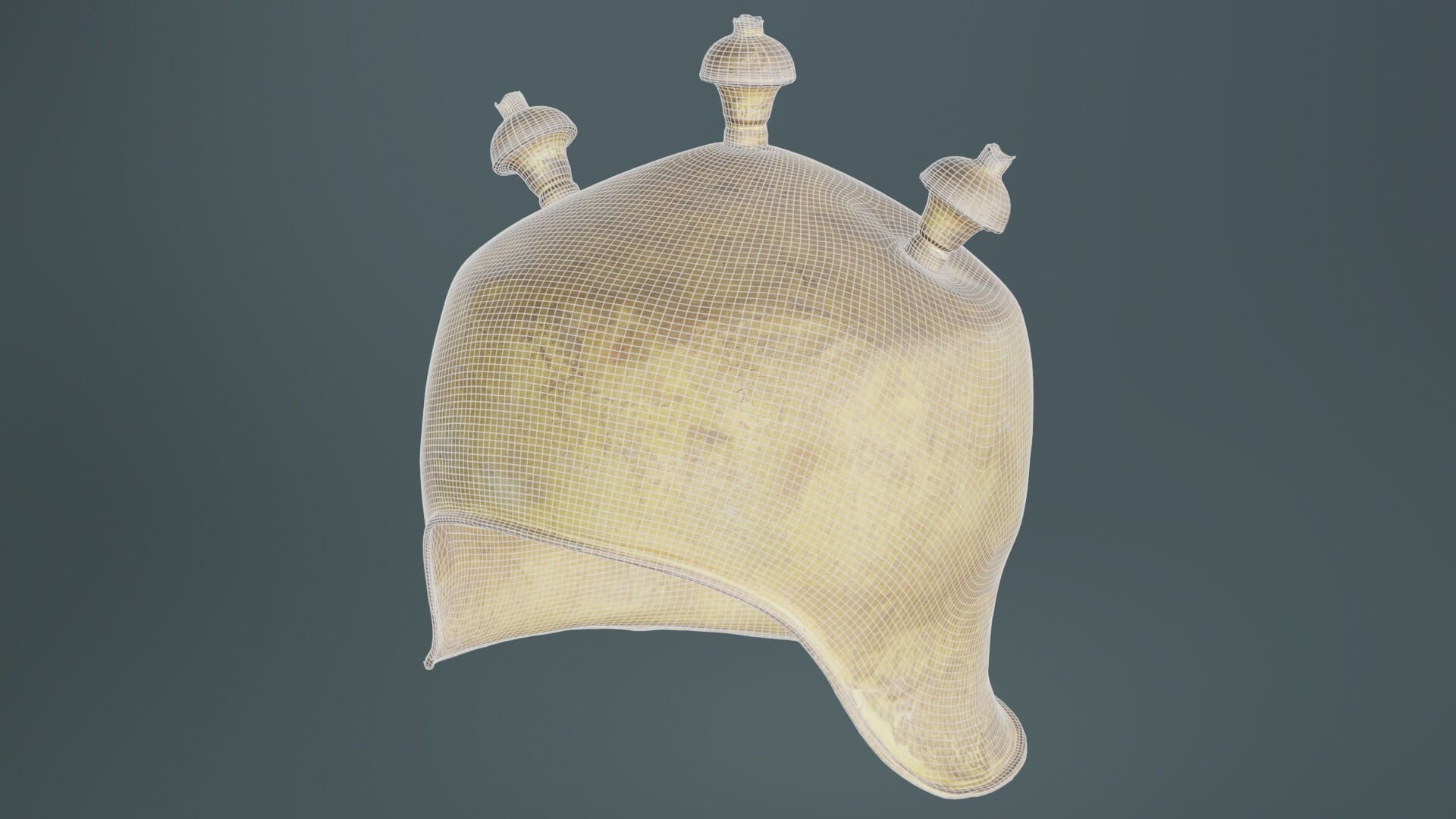 Three Spikes Helmet - 3D Model by Polygonal Miniatures