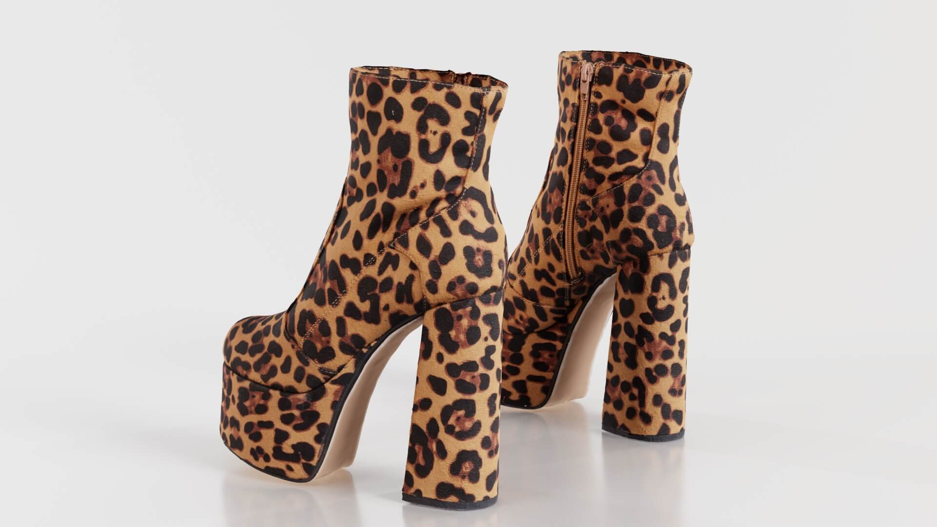 Tiger Block Heels - 3D Model by Polygonal Miniatures