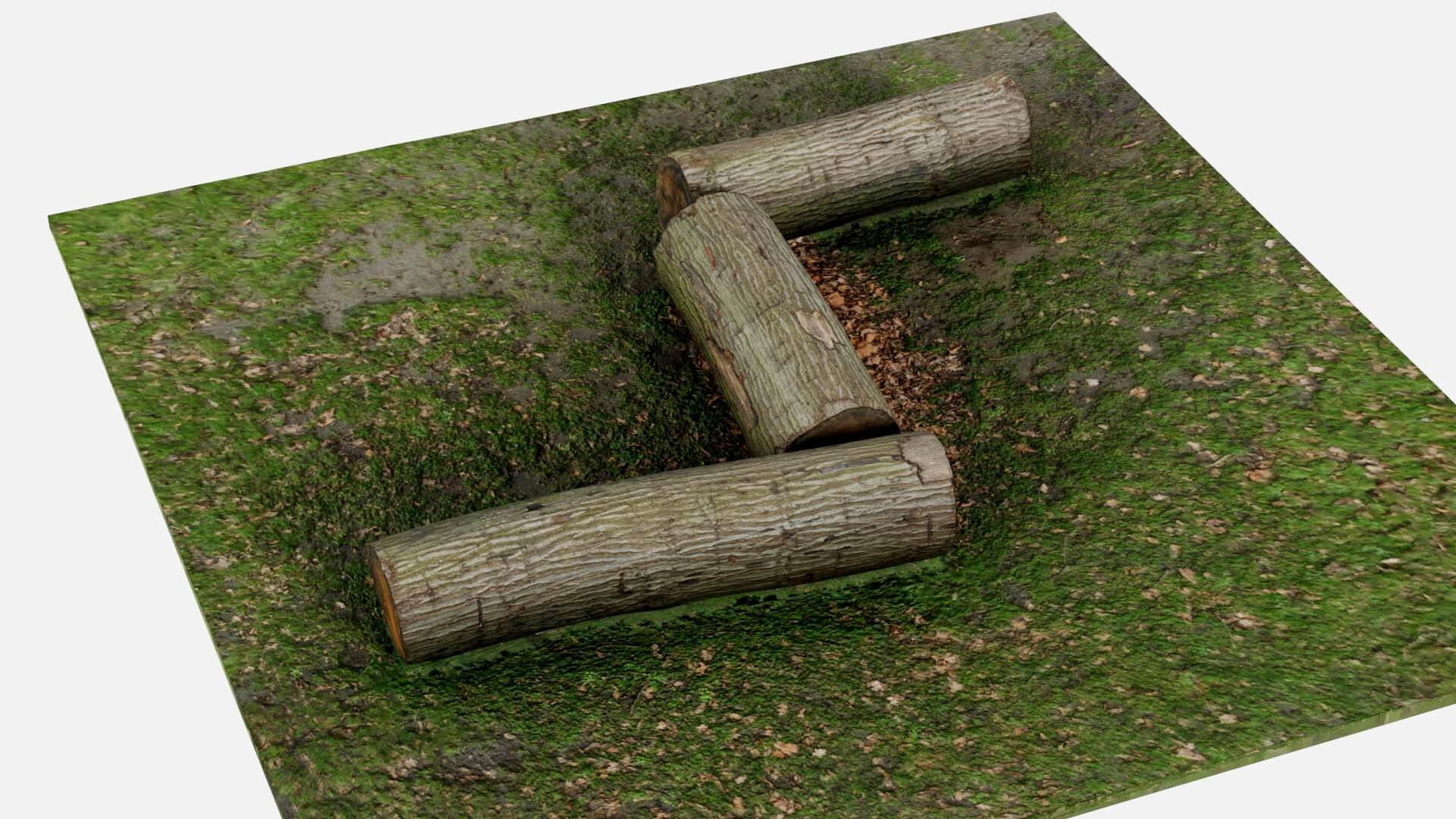 Tree Trunks - 3D Model by Polygonal Miniatures