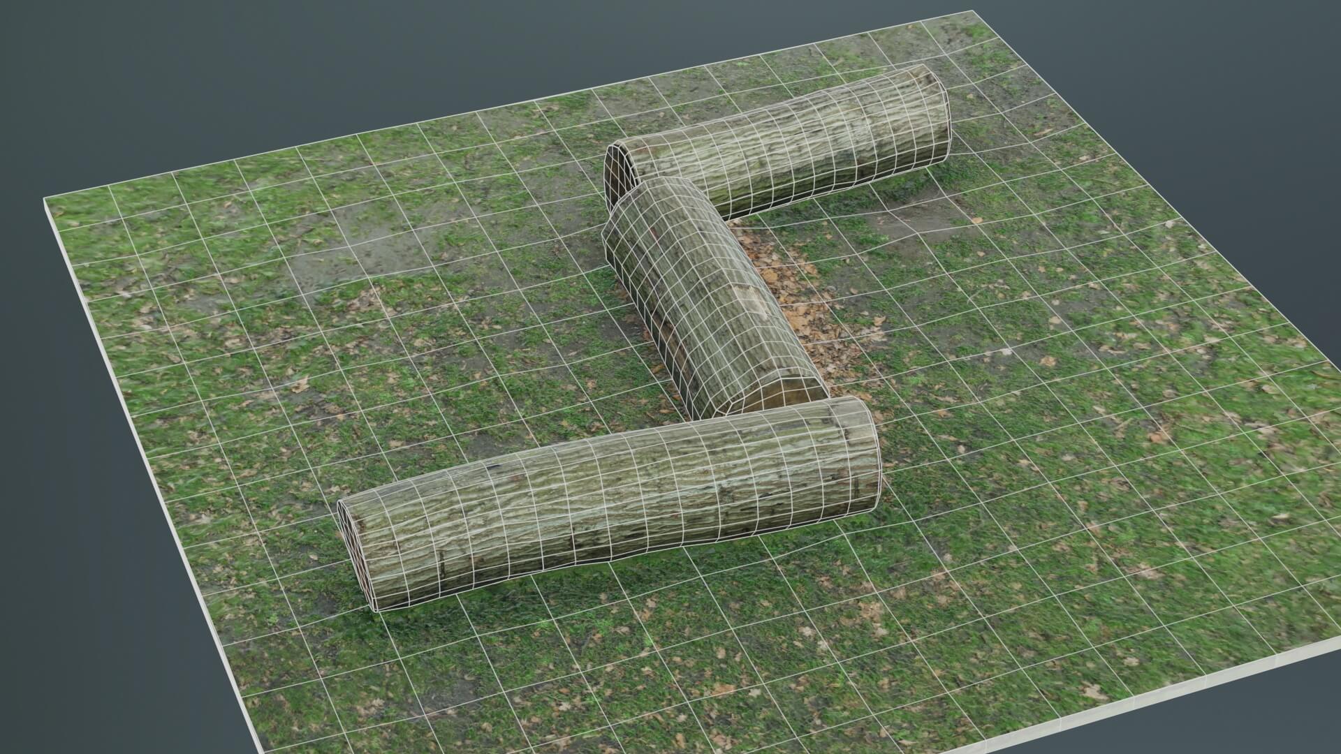 Tree Trunks - 3D Model by Polygonal Miniatures