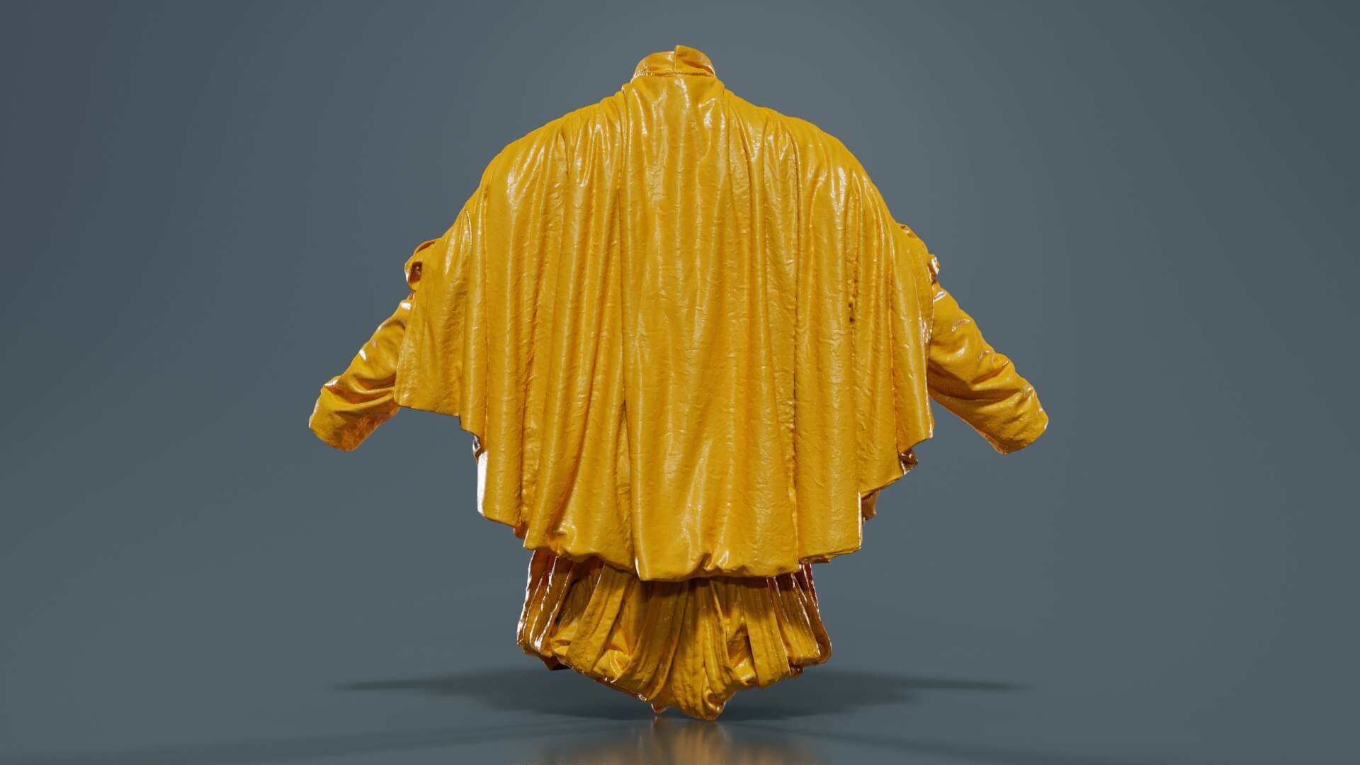 Triangle Decorated Historic Costume Cape - 3D Model by Polygonal Miniatures