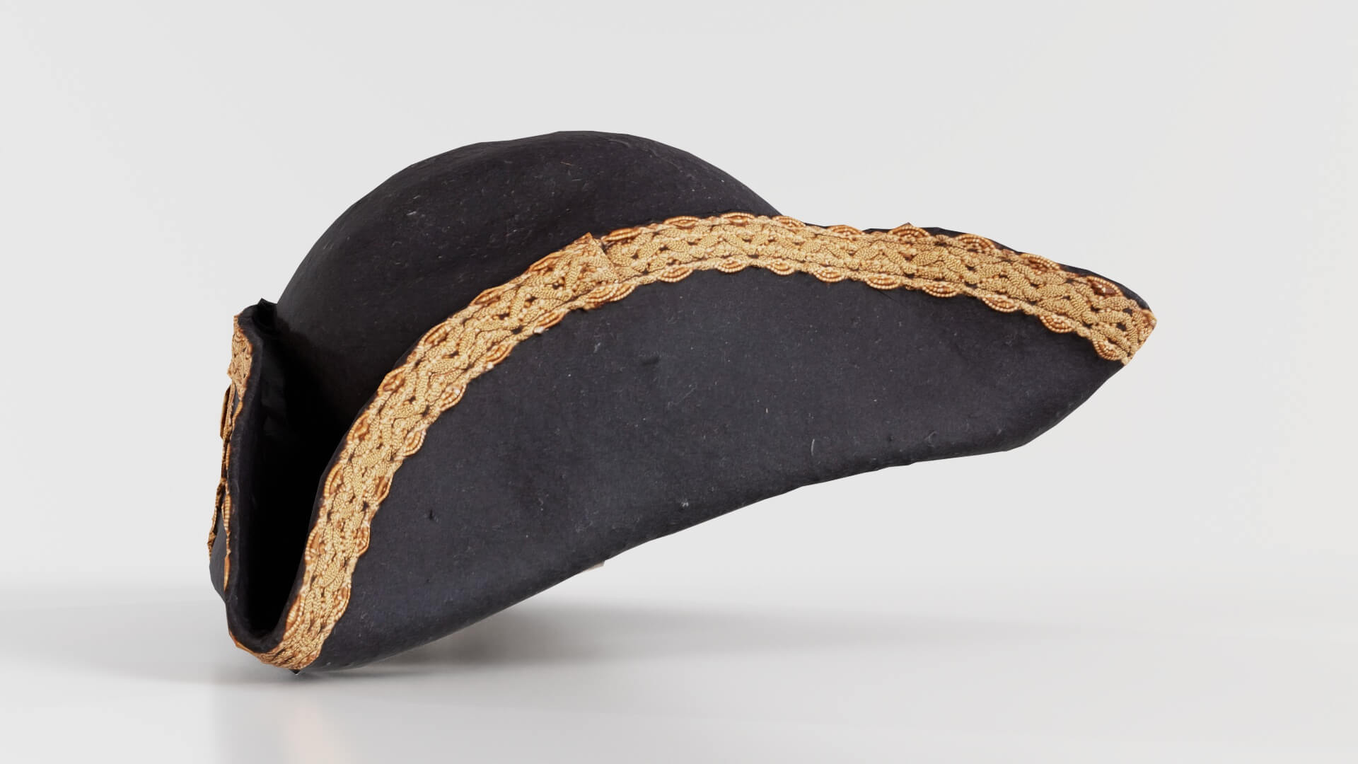 Triangle Hat Gold - 3D Model by Polygonal Miniatures