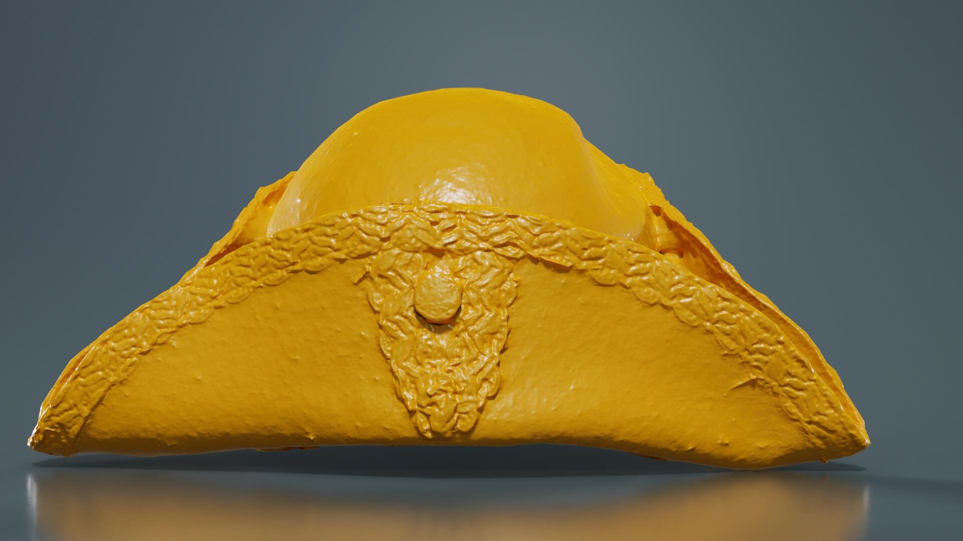 Triangle Hat Gold - 3D Model by Polygonal Miniatures
