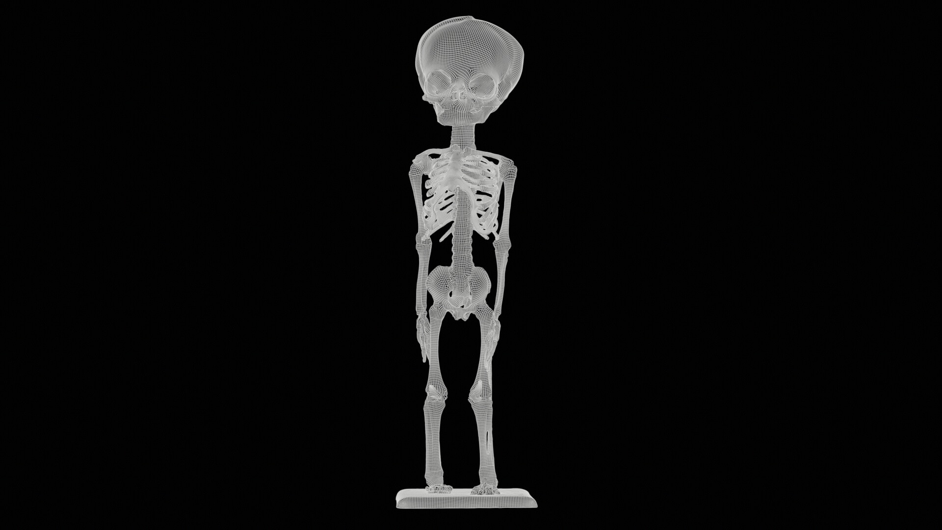 Unborn Human Baby Skeleton - 3D Model by Polygonal Miniatures