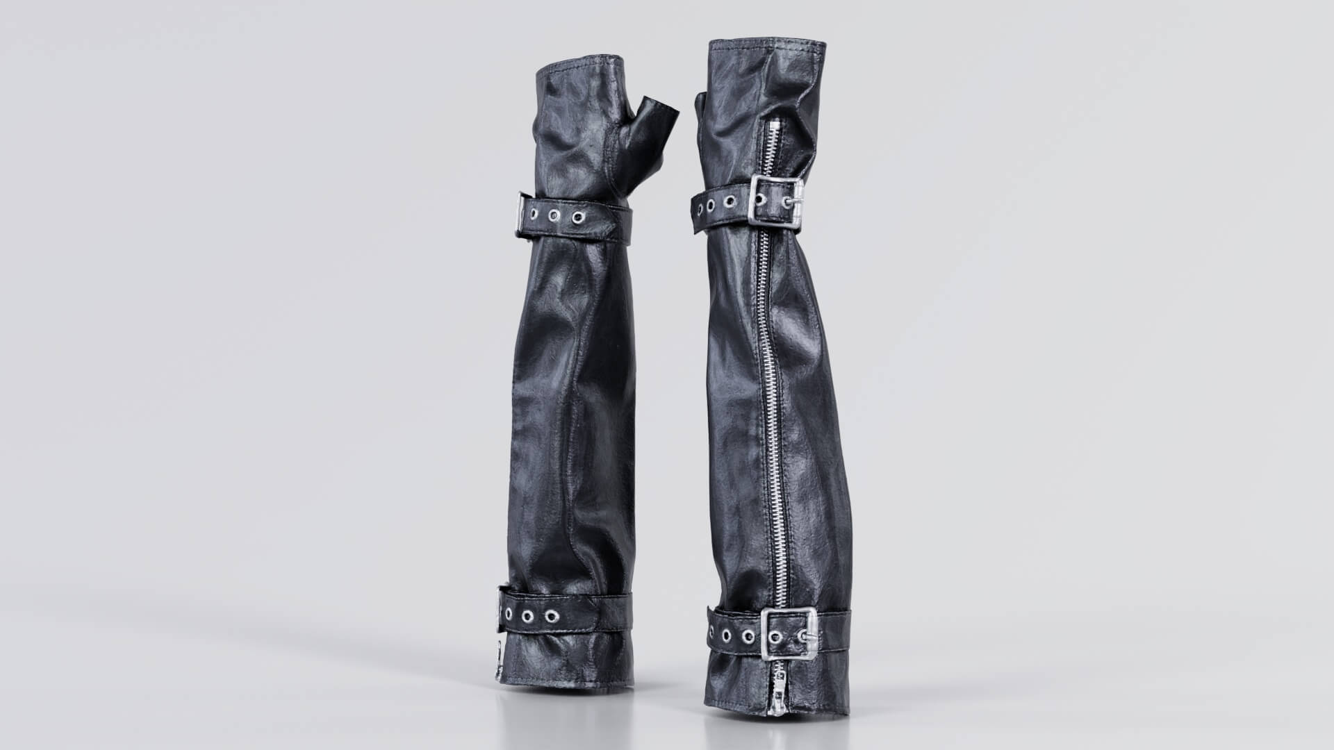 Vinyl Buckle Gloves - 3D Model by Polygonal Miniatures