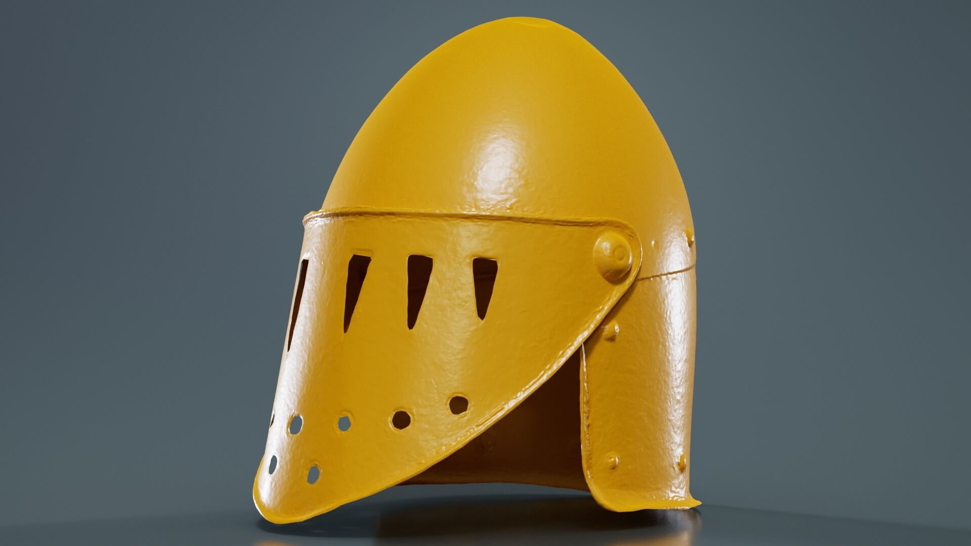 Visor Helmet Closed - 3D Model by Polygonal Miniatures
