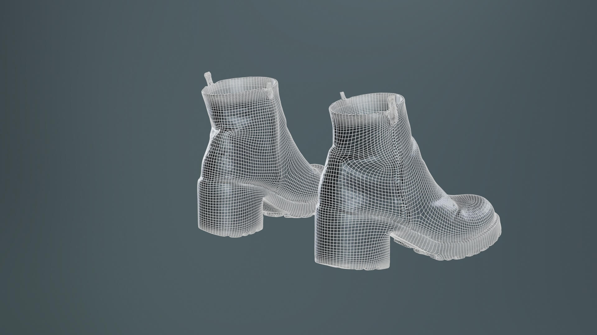 Walker Boots - 3D Model by Polygonal Miniatures