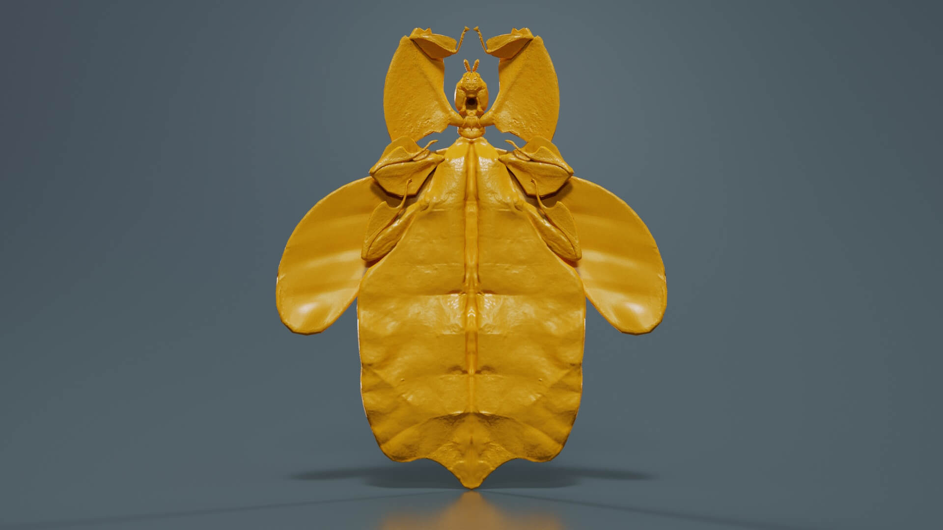 Walking Leaf Phylliidae Leaf Insect - 3D Model by Polygonal Miniatures