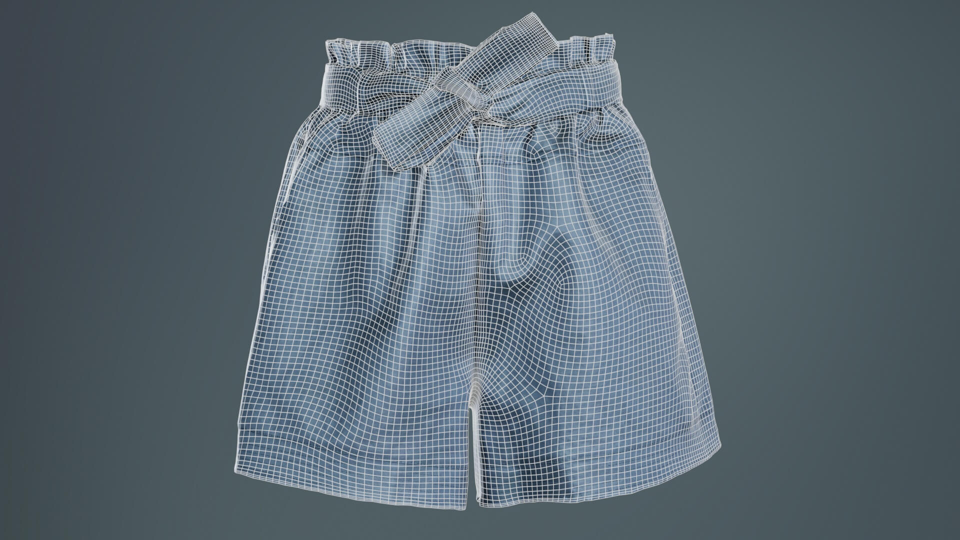 Wide Leather Short Belt - 3D Model by Polygonal Miniatures