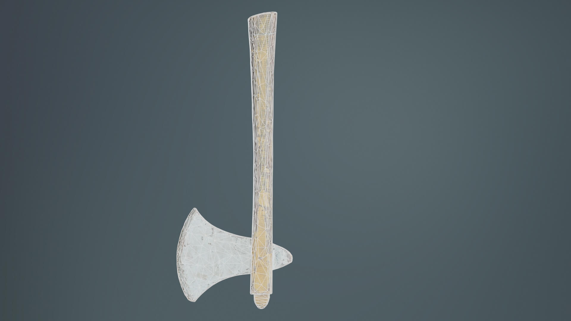 Wooden Axe - 3D Model by Polygonal Miniatures