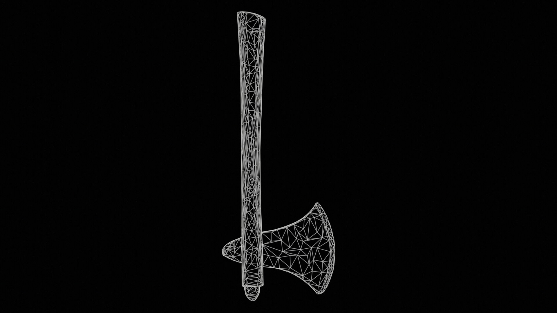 Wooden Axe - 3D Model by Polygonal Miniatures