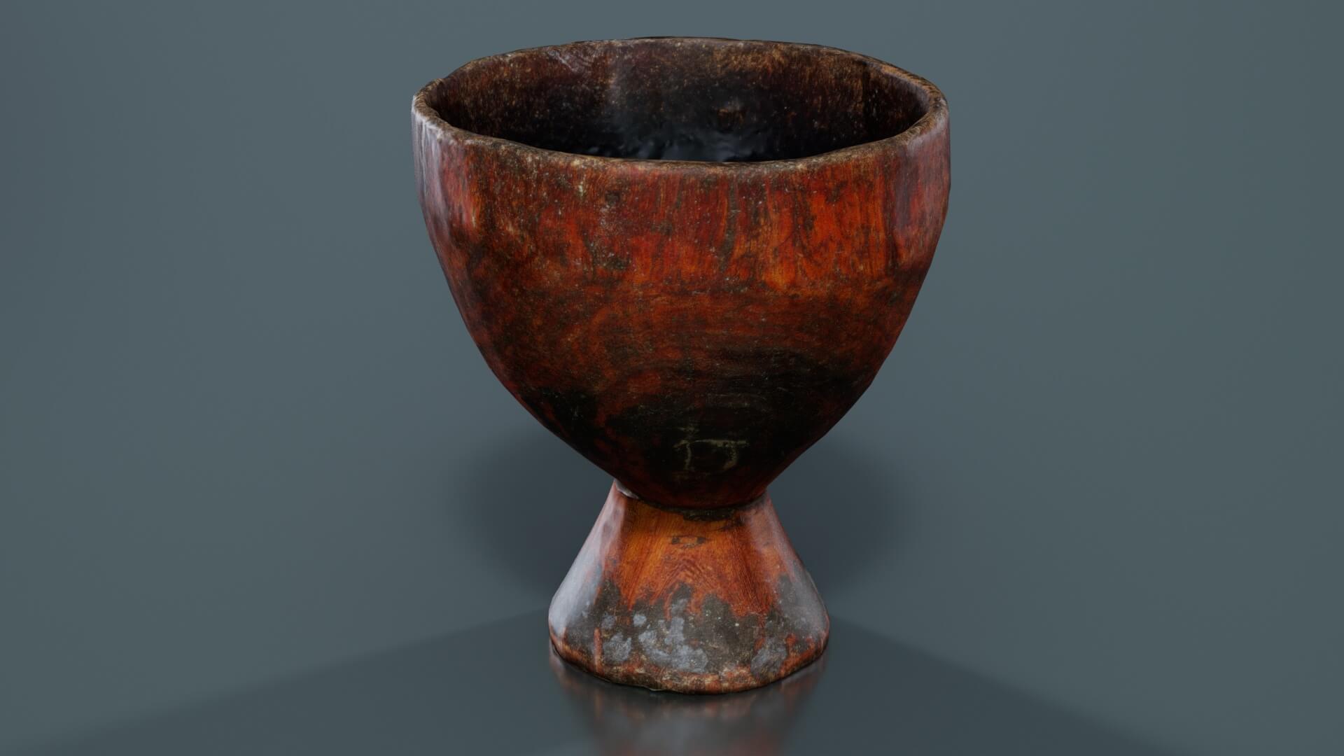 Wooden Chalice - 3D Model by Polygonal Miniatures