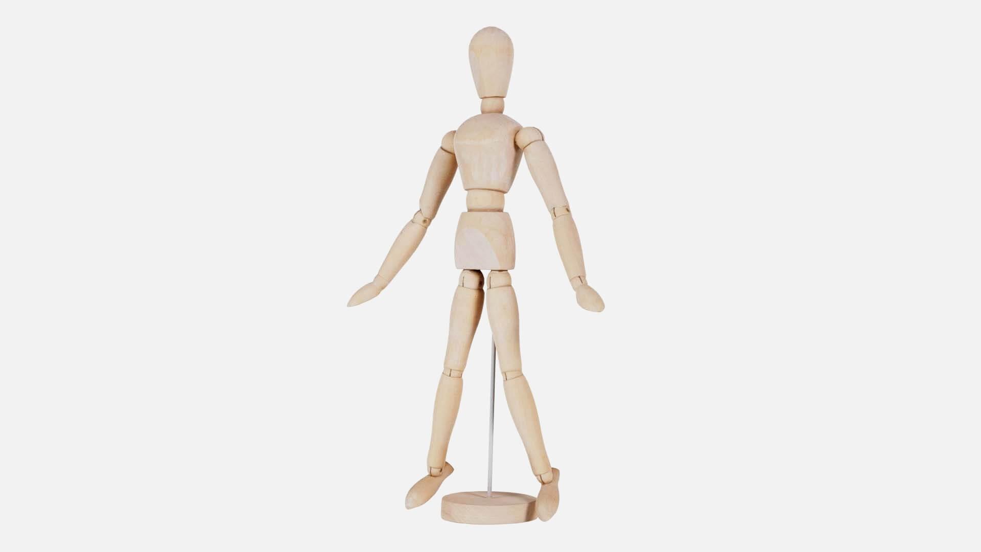 Wooden Mannequin Pose 01 - 3D Model by Polygonal Miniatures