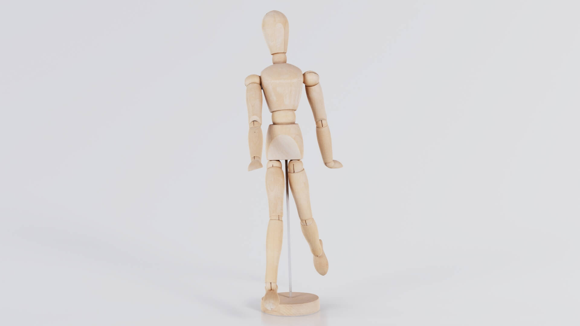 Wooden Mannequin Pose 02 - 3D Model by Polygonal Miniatures