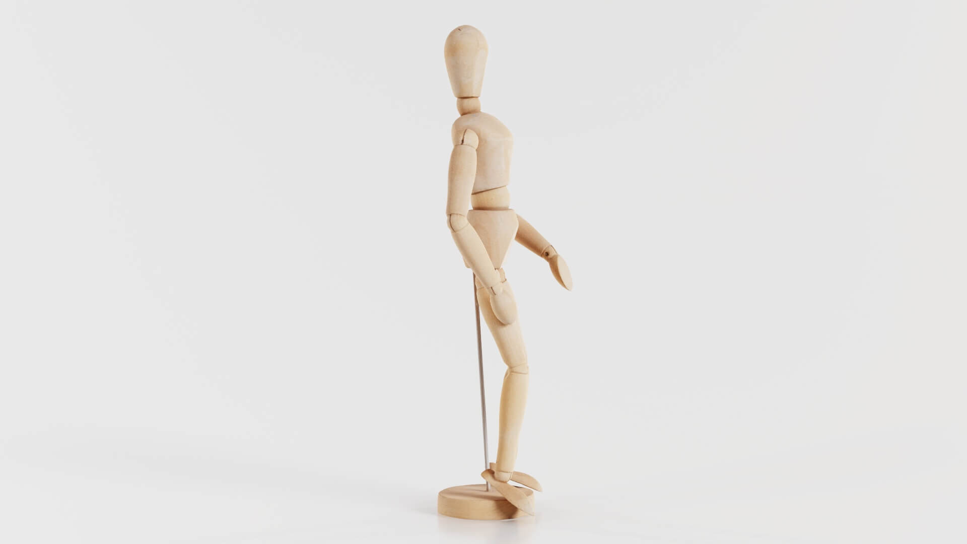 Wooden Mannequin Pose 08 - 3D Model by Polygonal Miniatures
