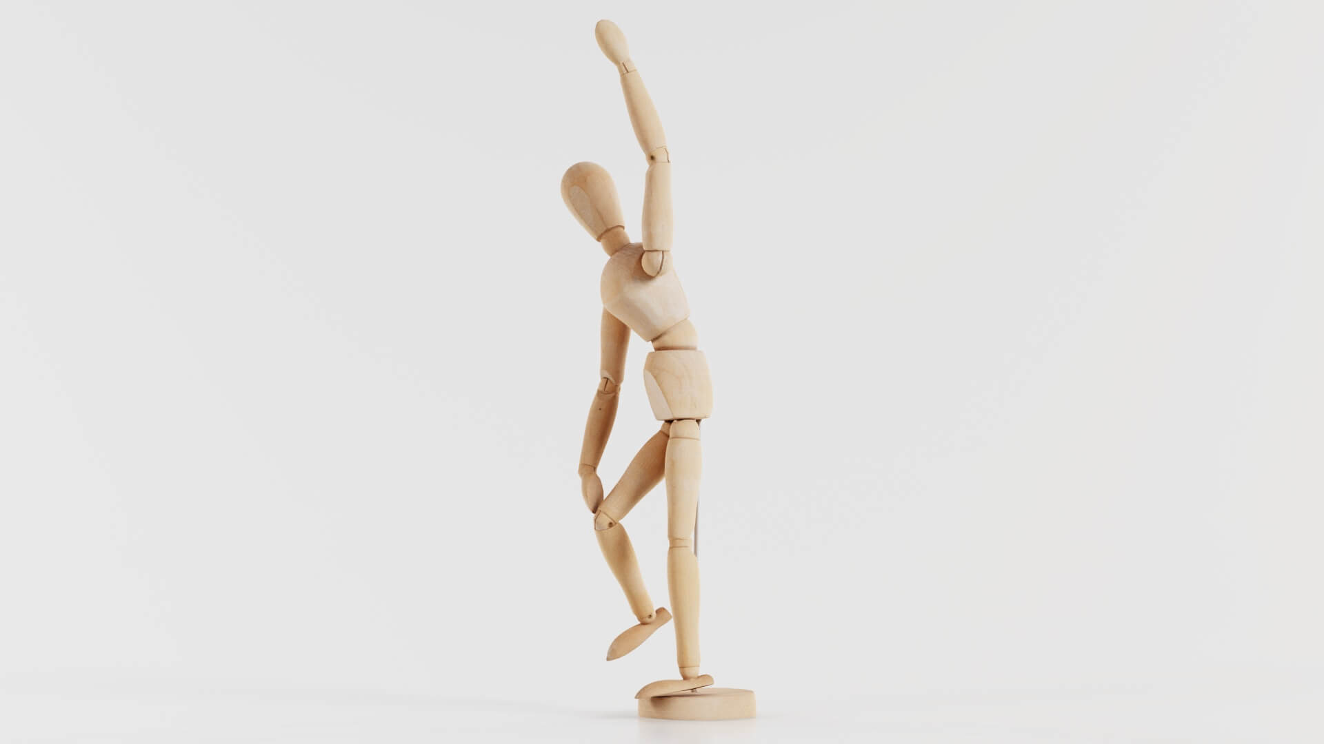 Wooden Mannequin Pose 12 - 3D Model by Polygonal Miniatures