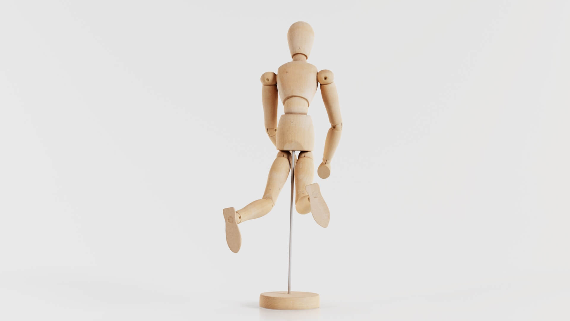 Wooden Mannequin Pose 14 - 3D Model by Polygonal Miniatures