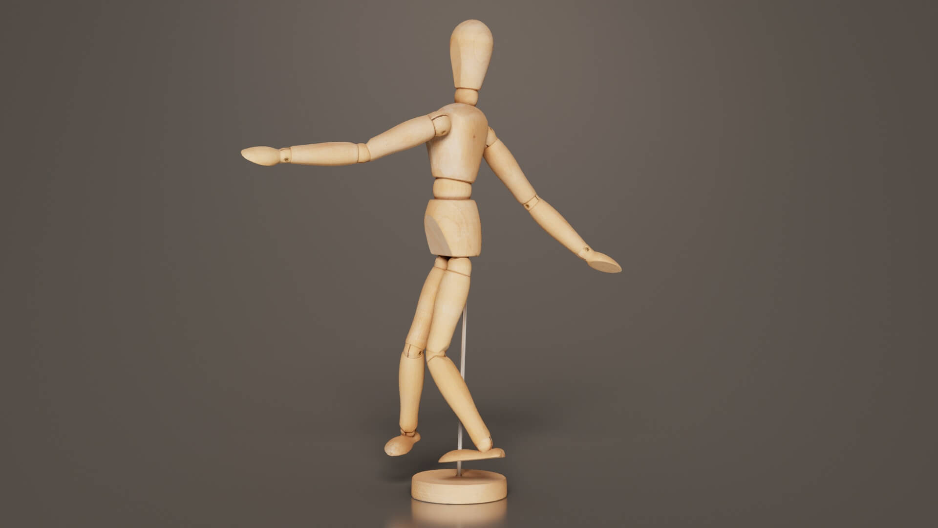 Wooden Mannequin Pose 15 - 3D Model by Polygonal Miniatures