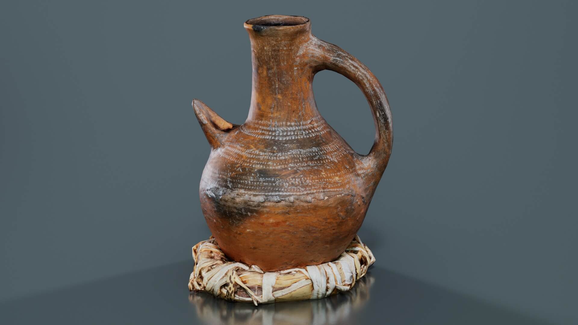 Wooden Pitcher - 3D Model by Polygonal Miniatures