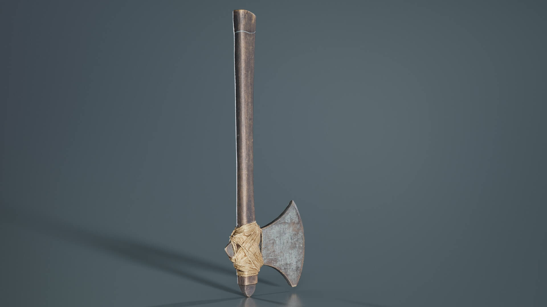Wooden Rope Axe - 3D Model by Polygonal Miniatures
