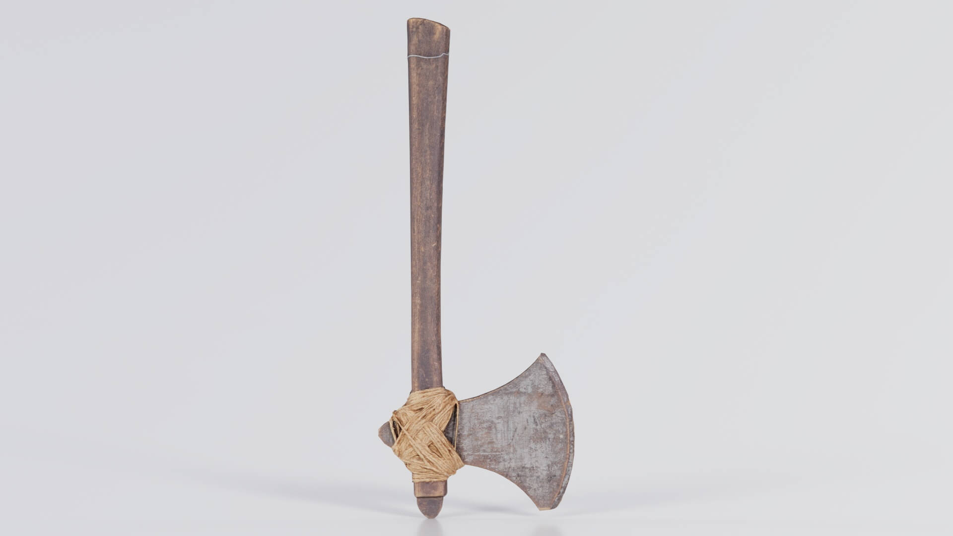 Wooden Rope Axe - 3D Model by Polygonal Miniatures
